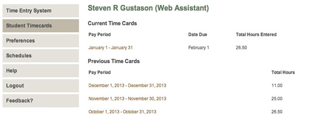 Time Entry System (TES)